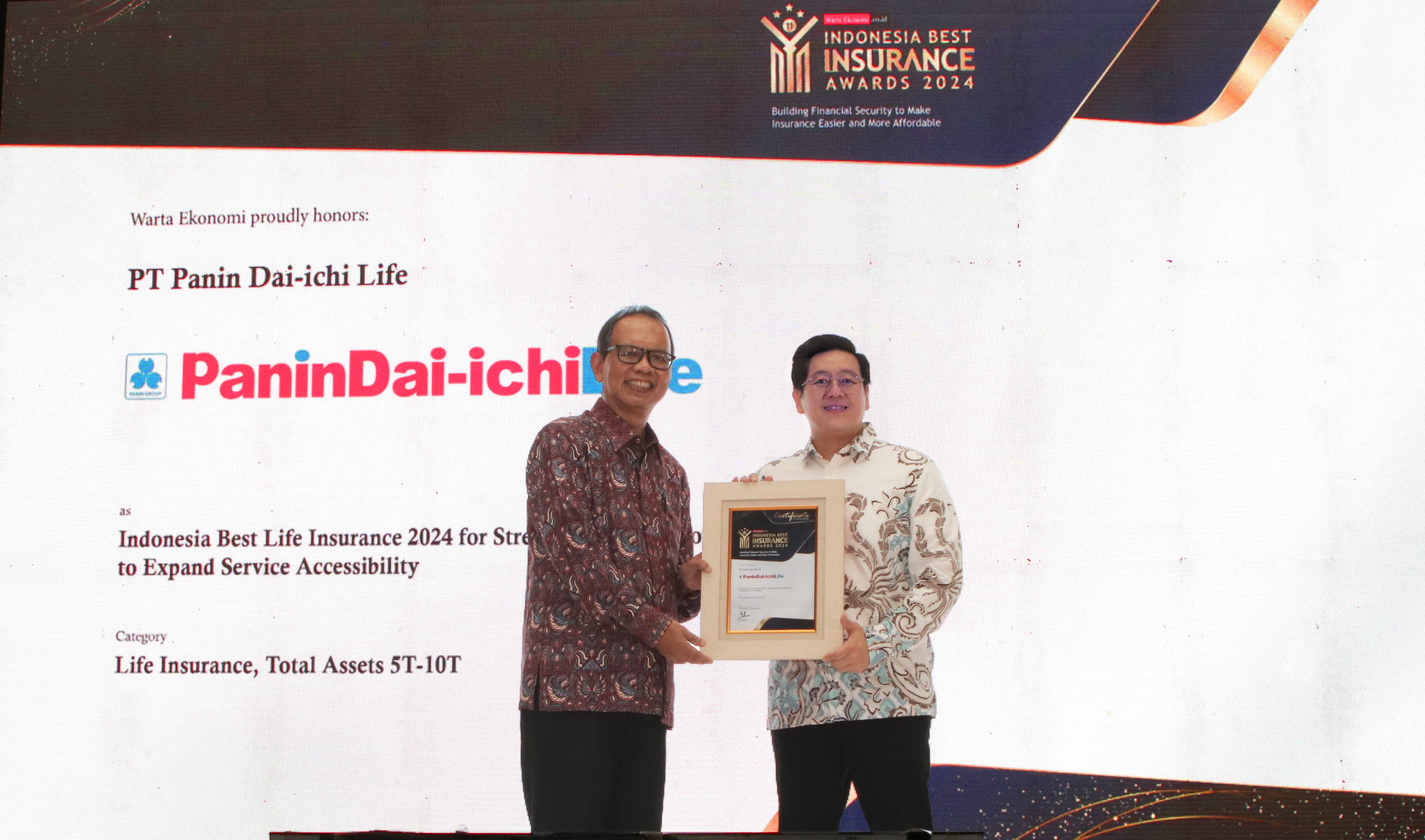 Panin Dai-ichi Life Raih Indonesia Best Life Insurance 2024 dari Warta ...